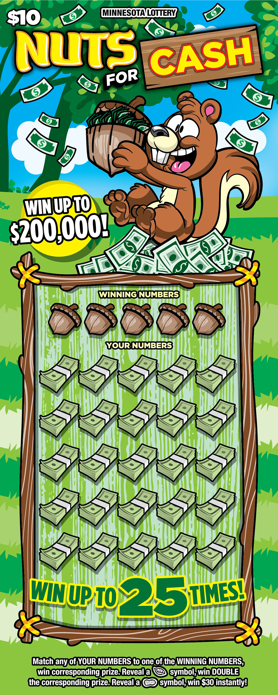 Nuts for Cash - The Minnesota Lottery