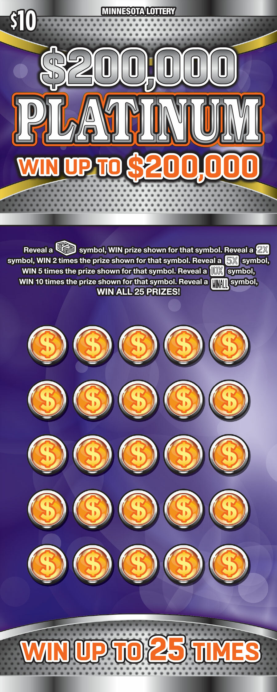 $200,000 Platinum - The Minnesota Lottery